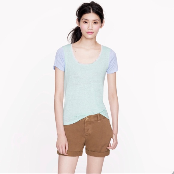 J. Crew | Tops | J Crew Linen Tee | Poshmark